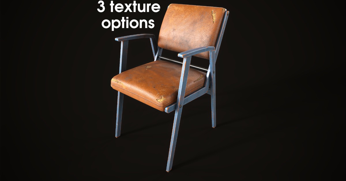 Wooden shabby armchair | 3D Furniture | Unity Asset Store