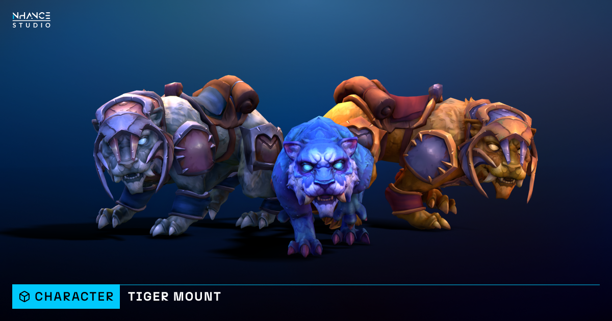 Stylized Tiger Mount | 3D Characters | Unity Asset Store