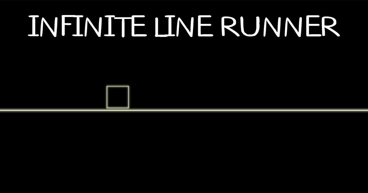 Infinite 2d line runner - avoid triangle obstacles - ready for release ...