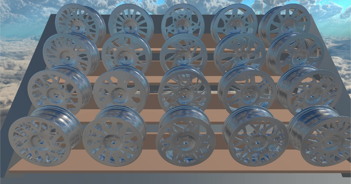 Fancy Wheel pack V.0.1 | 3D Vehicles | Unity Asset Store