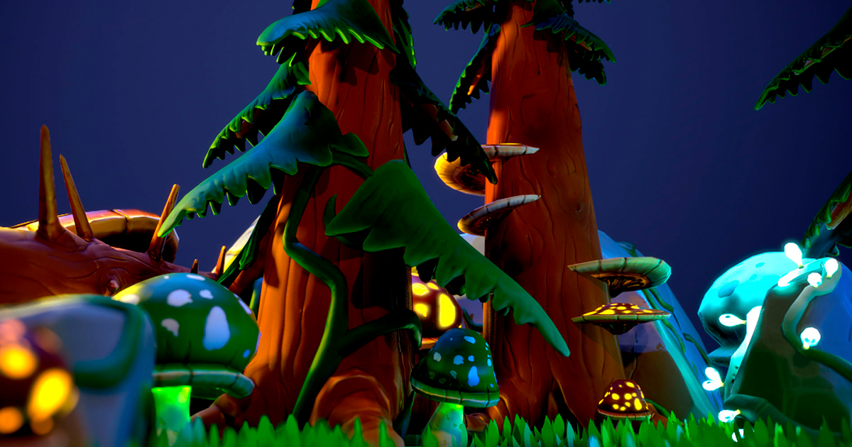 Stylized Forest rocks and mushrooms | 3D Environments | Unity Asset Store
