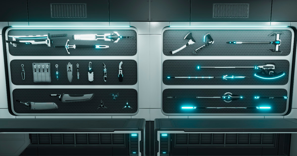 Sci-Fi Melee Weapons Arsenal | 3D Weapons | Unity Asset Store