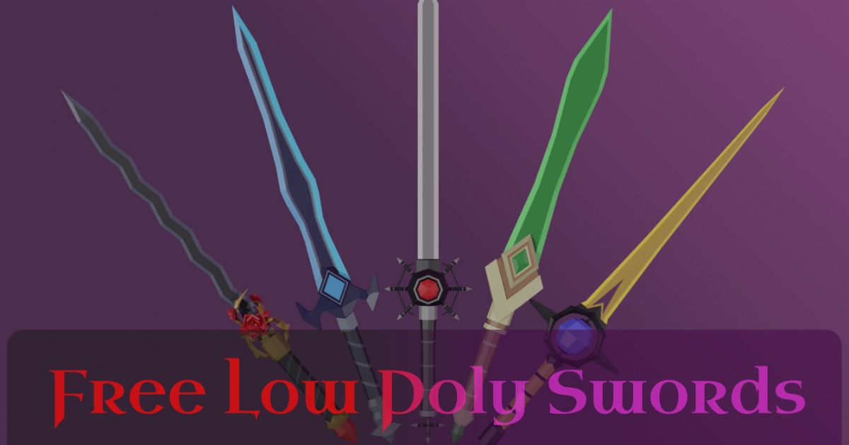Free Low Poly Fantasy Swords | 3D Weapons | Unity Asset Store