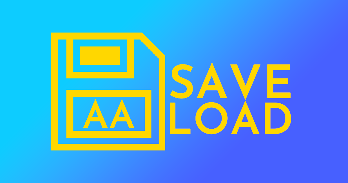 AA Save and Load System | 유틸리티 도구 | Unity Asset Store