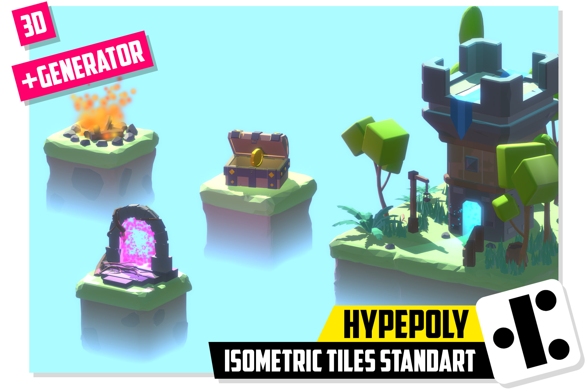 HYPEPOLY - Isometric Tiles Standart | 3D Environments | Unity Asset Store HYPEPOLY - Isometric Tiles Standart | 3D Environments | Unity Asset Store