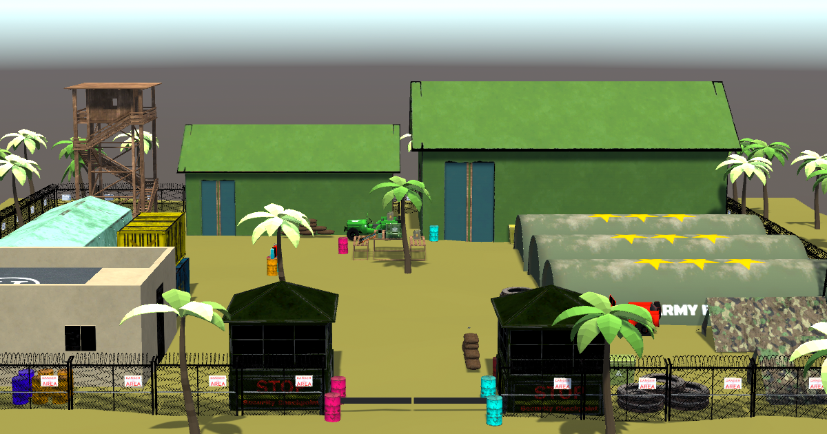 Army Base 3D | 3D 주변환경 | Unity Asset Store