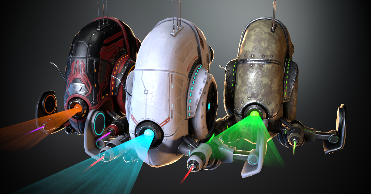 Sci-fi Drone 03 | 3D Robots | Unity Asset Store