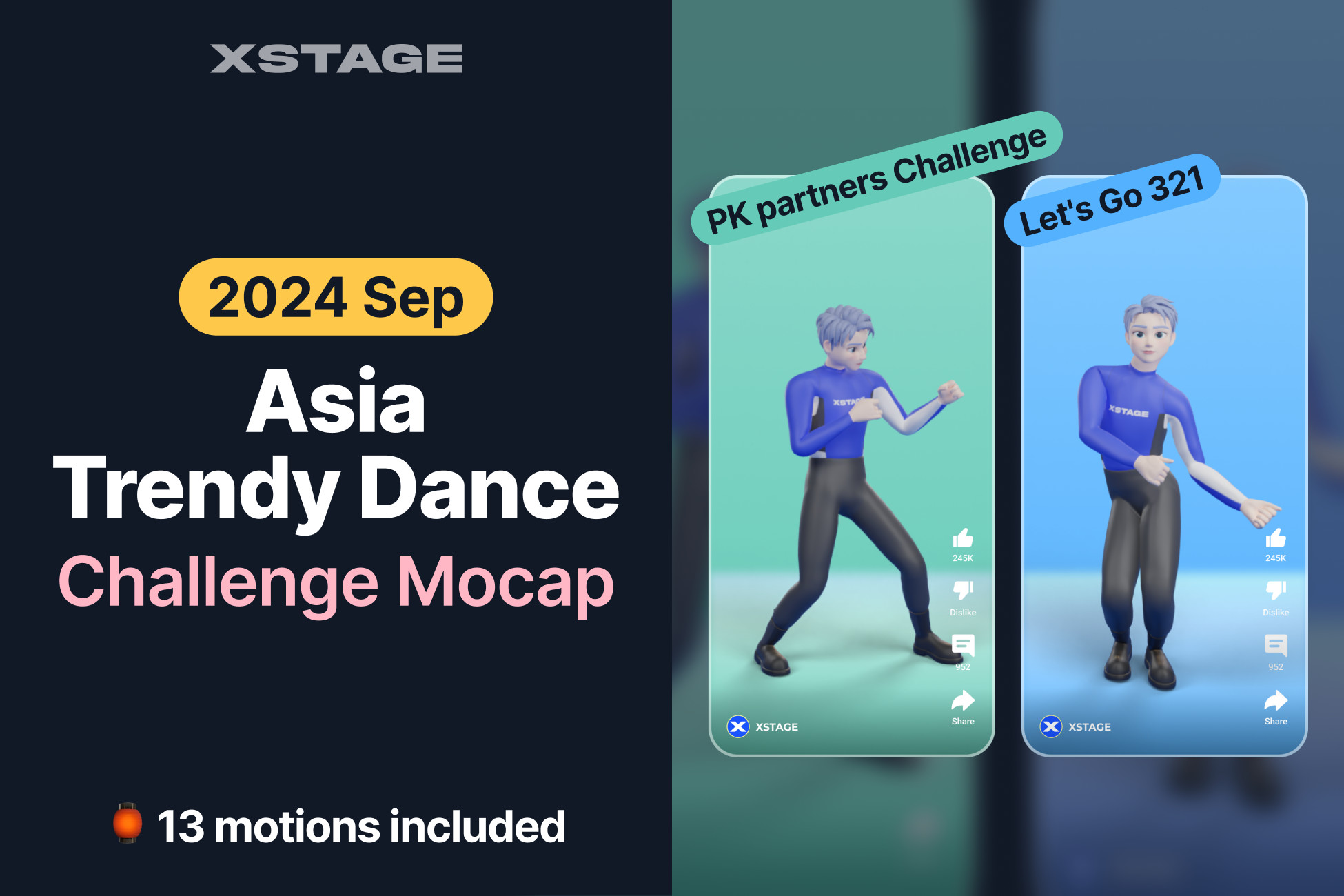 Asia Trendy Dance Challenge Mocap Pack [2024 Sep] | 3D Animations ...