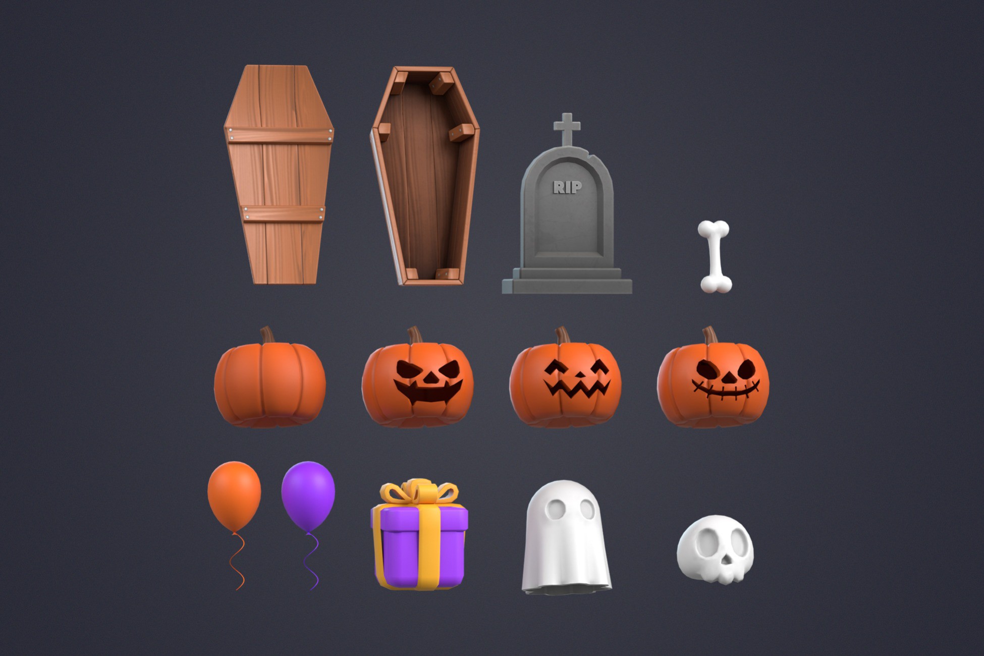 Cartoon Halloween Pack | 3D Props | Unity Asset Store