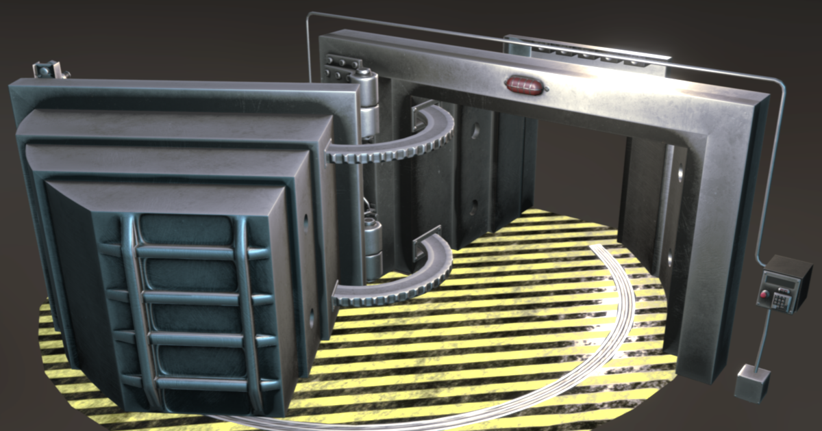 Door 45T | 3D Industrial | Unity Asset Store