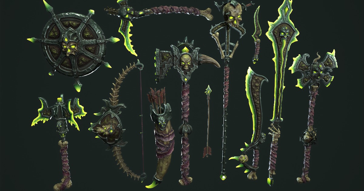 Fantasy undead weapons | 3D Weapons | Unity Asset Store