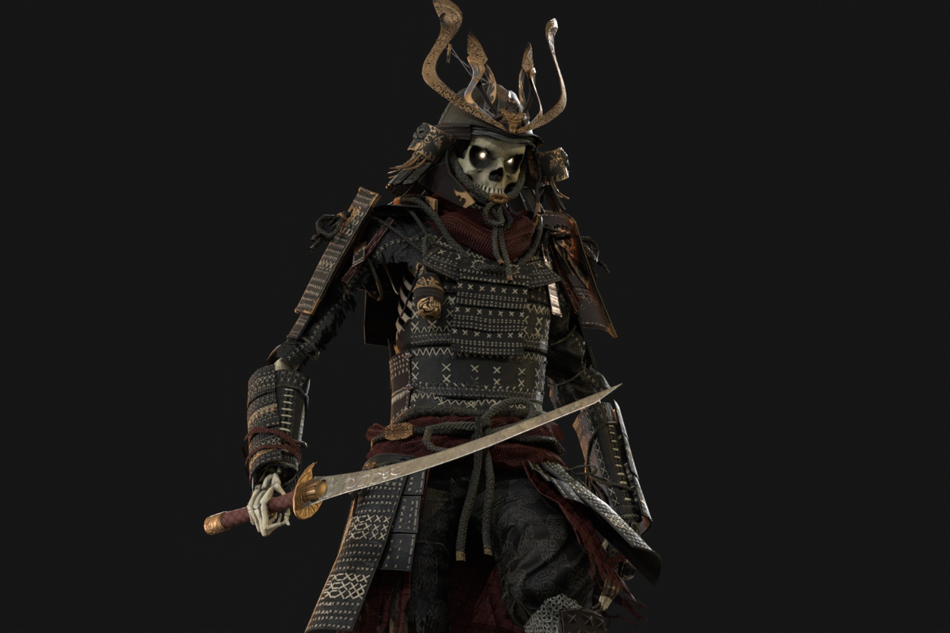 Skeleton Samurai by DremornBB