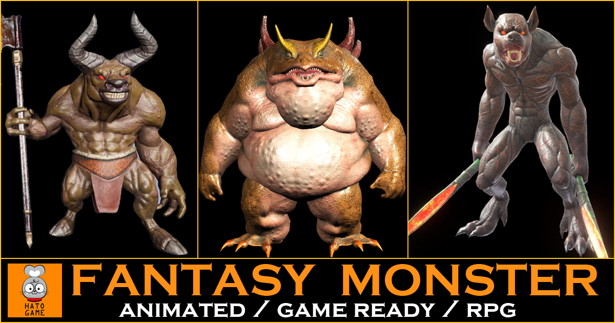 01_Monster Bundle 02 | 3D Characters | Unity Asset Store