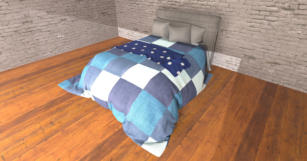 Realistic Bed 01 | 3D Interior | Unity Asset Store