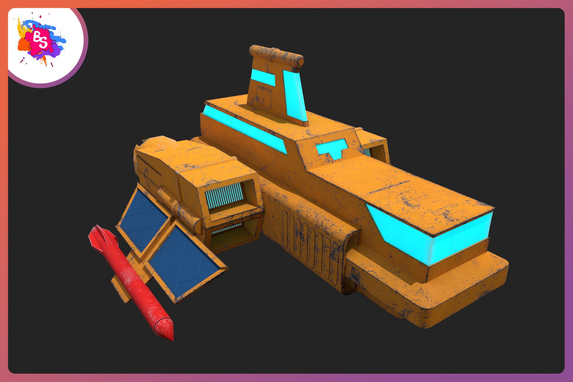 Stylized Cargo Spaceship | 3D Space | Unity Asset Store