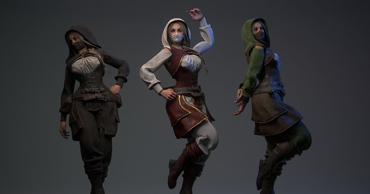 Medieval_Assassin_Girl | Characters | Unity Asset Store