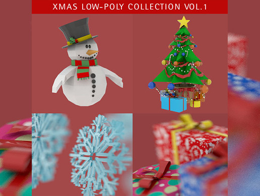 Xmas Collection vol.1 - lowpoly | 3D Props | Unity Asset Store