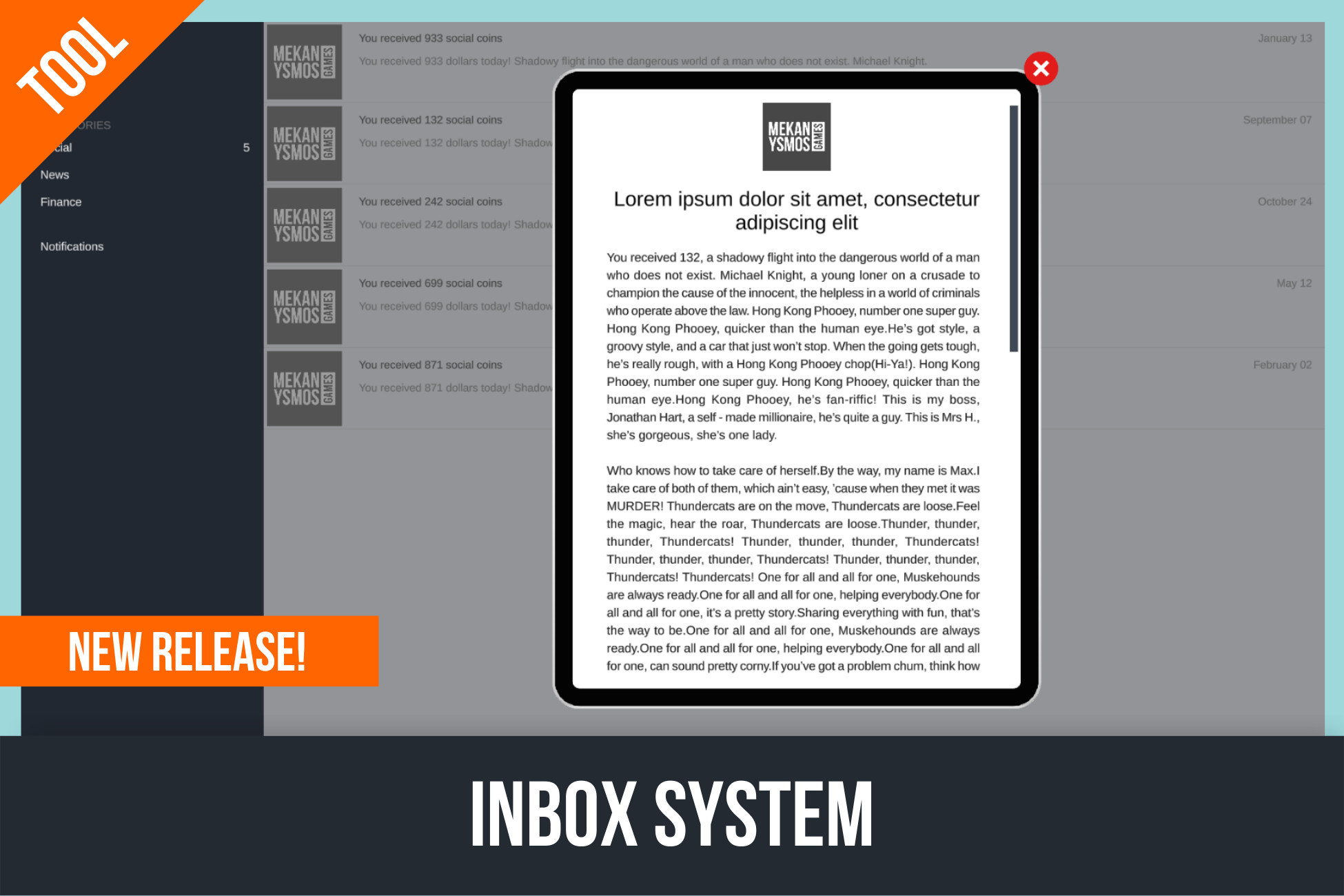 Inbox System | Game Toolkits | Unity Asset Store