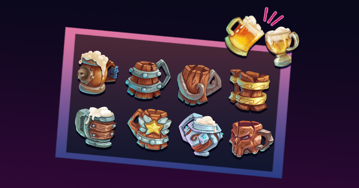 Fantasy Medieval Beer Icons | 2D 아이콘 | Unity Asset Store