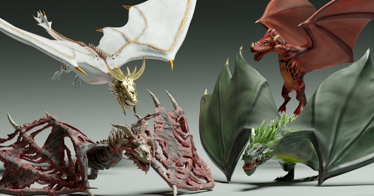 Dragons Mega Pack | 3D Creatures | Unity Asset Store