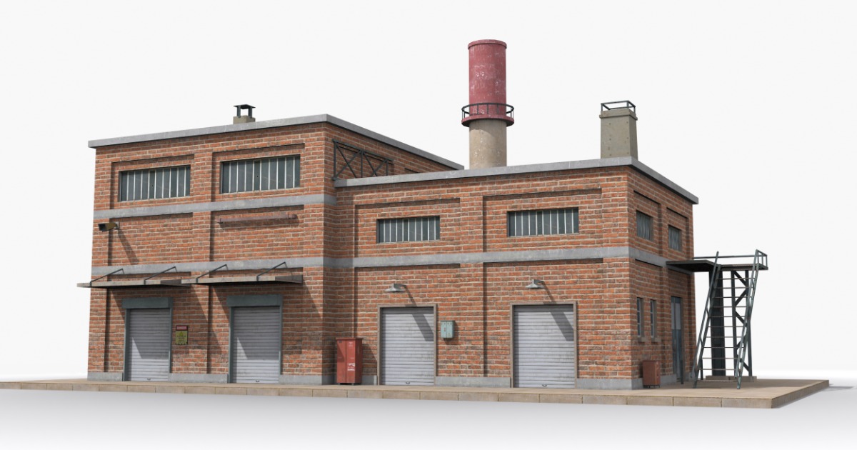 Industrial Factory Building – Variant 09 | 3D Industrial | Unity Asset ...