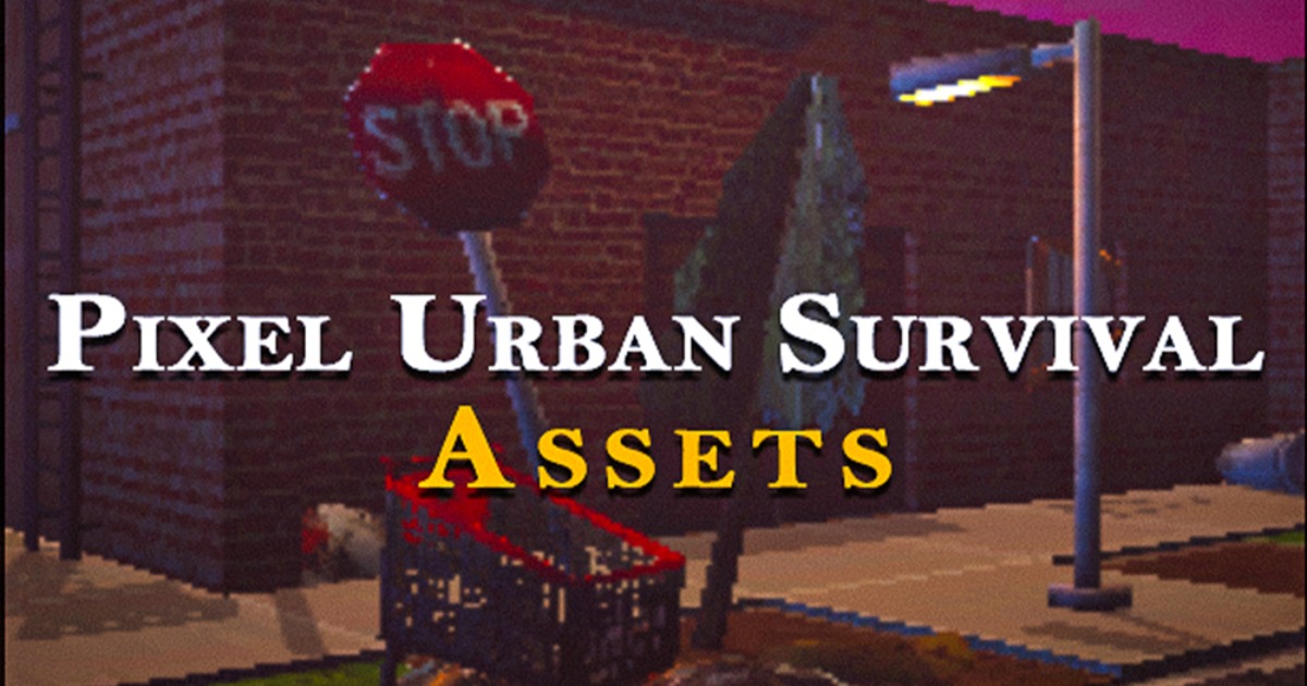 PSX Assets - Pixel Urban Survival | 3D Urban | Unity Asset Store