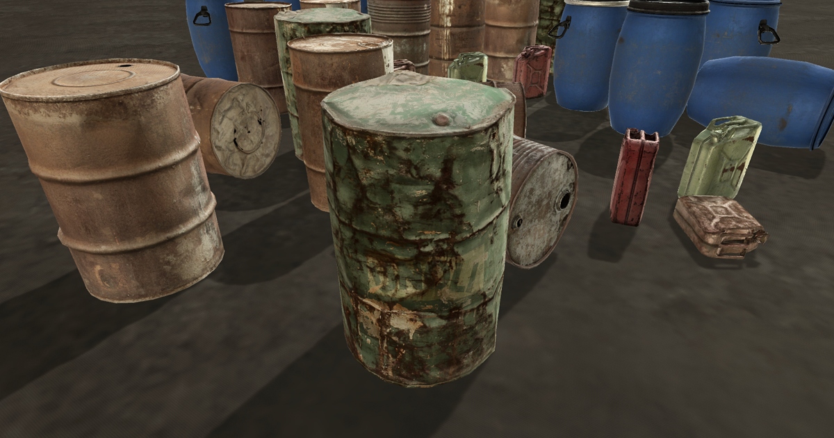 Barrels set | 3D | Unity Asset Store
