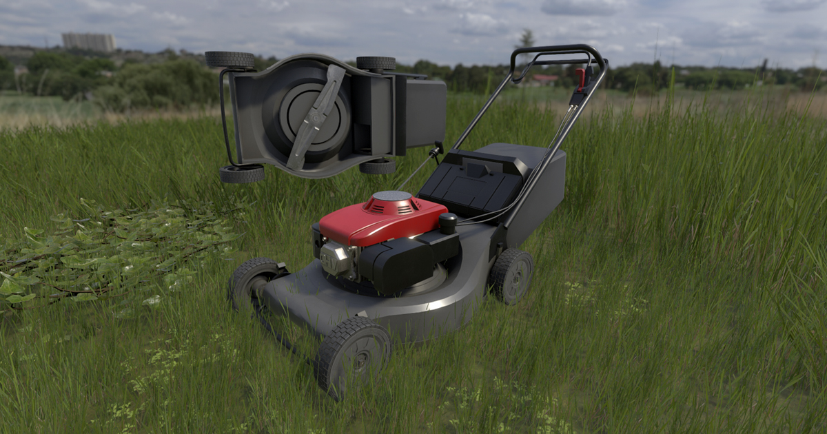 Lawn Mower | 3D Tools | Unity Asset Store