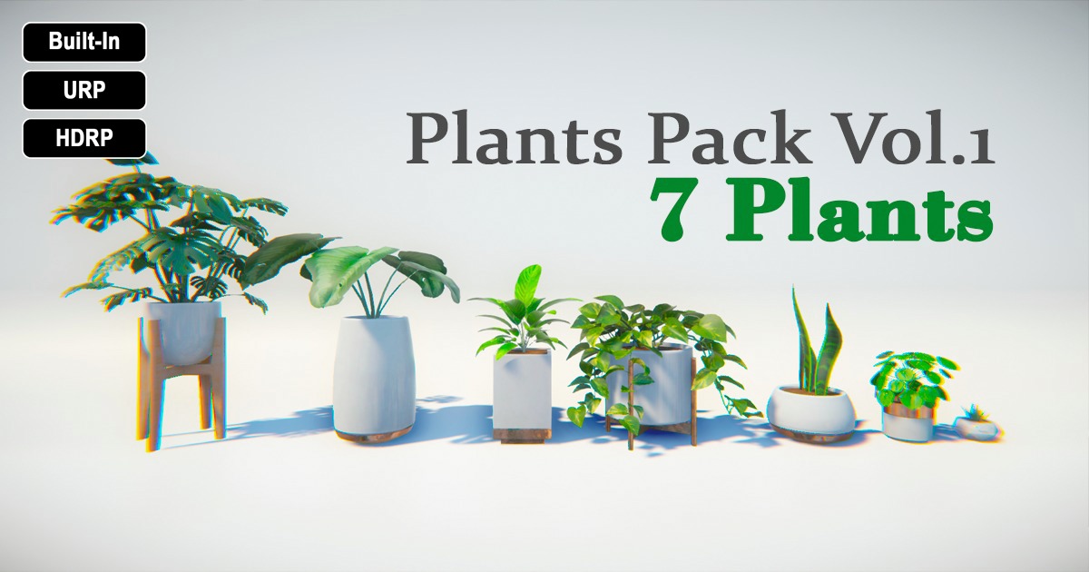 Plants Pack Vol.1 | 3D Plants | Unity Asset Store
