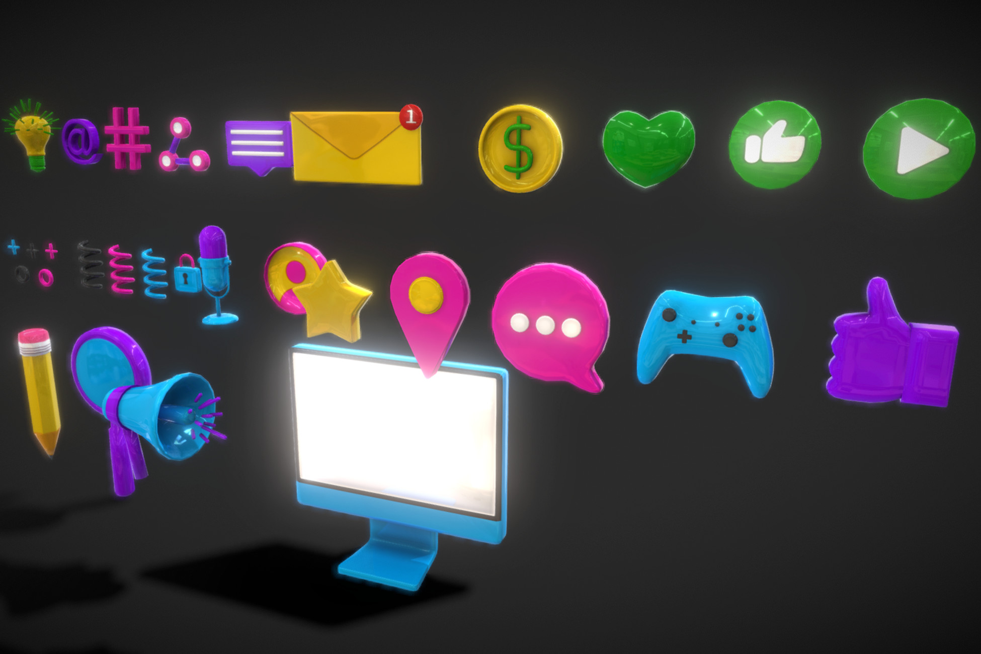 3D Icon Collections | 3D Exterior | Unity Asset Store