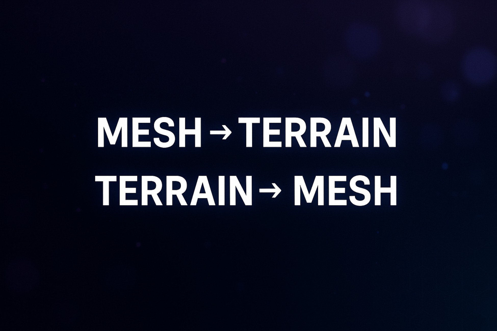 Terrain Mesh Converter Pro by SKAVA