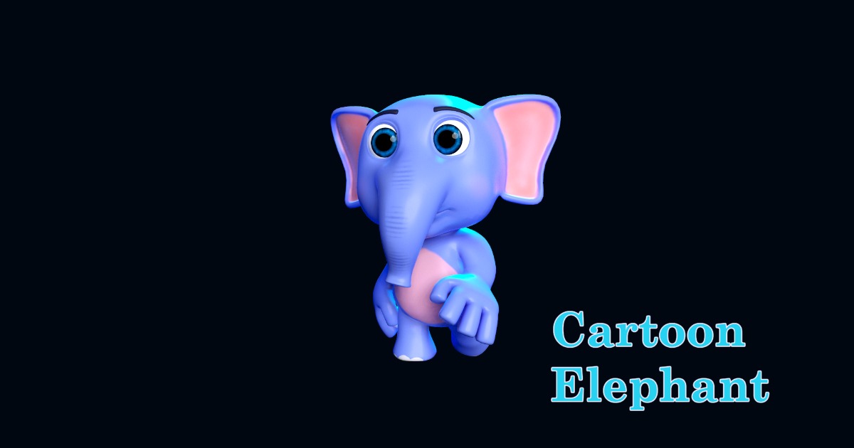Cartoon Elephant | 3D Animals | Unity Asset Store