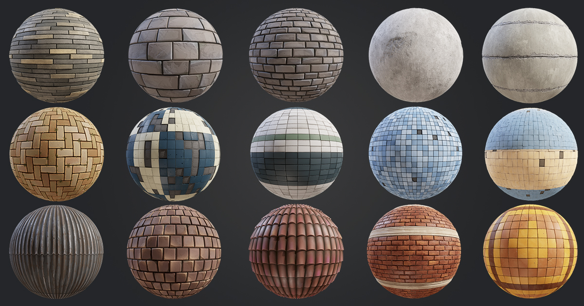 Stylized Town vol.1 | 2D Textures & Materials | Unity Asset Store