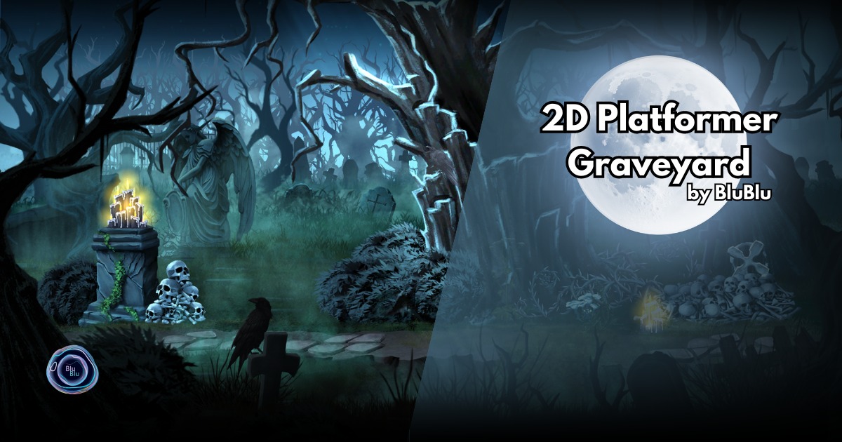 2D Platformer Graveyard | 2D Environments | Unity Asset Store