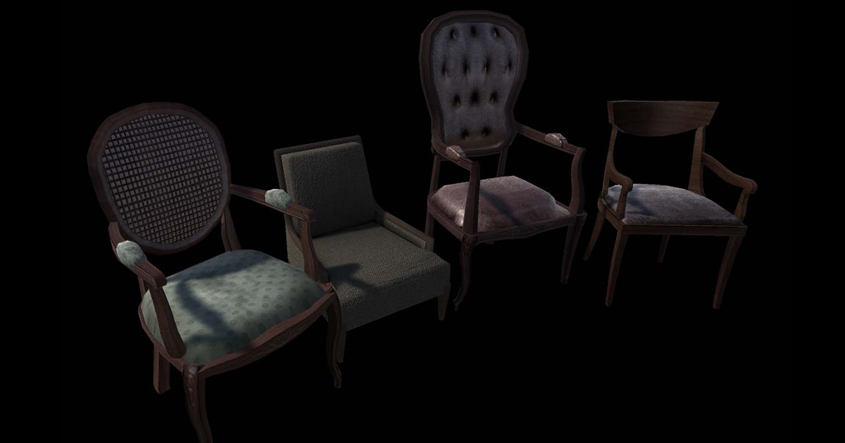 Chair collection #3 | 3D Furniture | Unity Asset Store