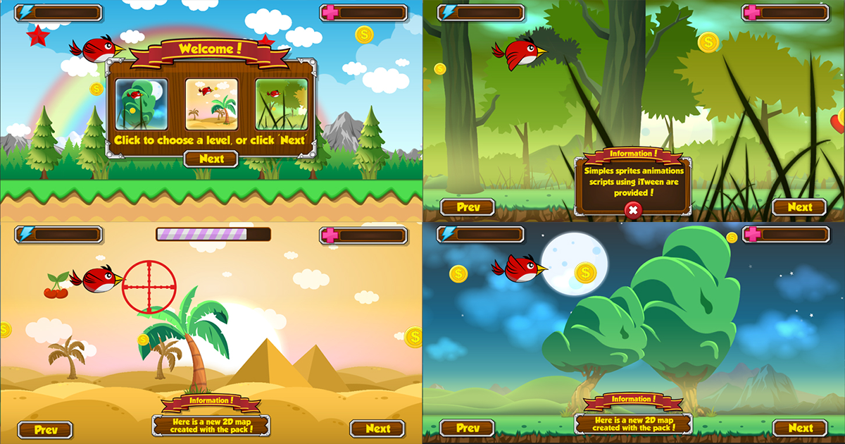 2D Games Assets Pack Vol 1 | 2D Environments | Unity Asset Store