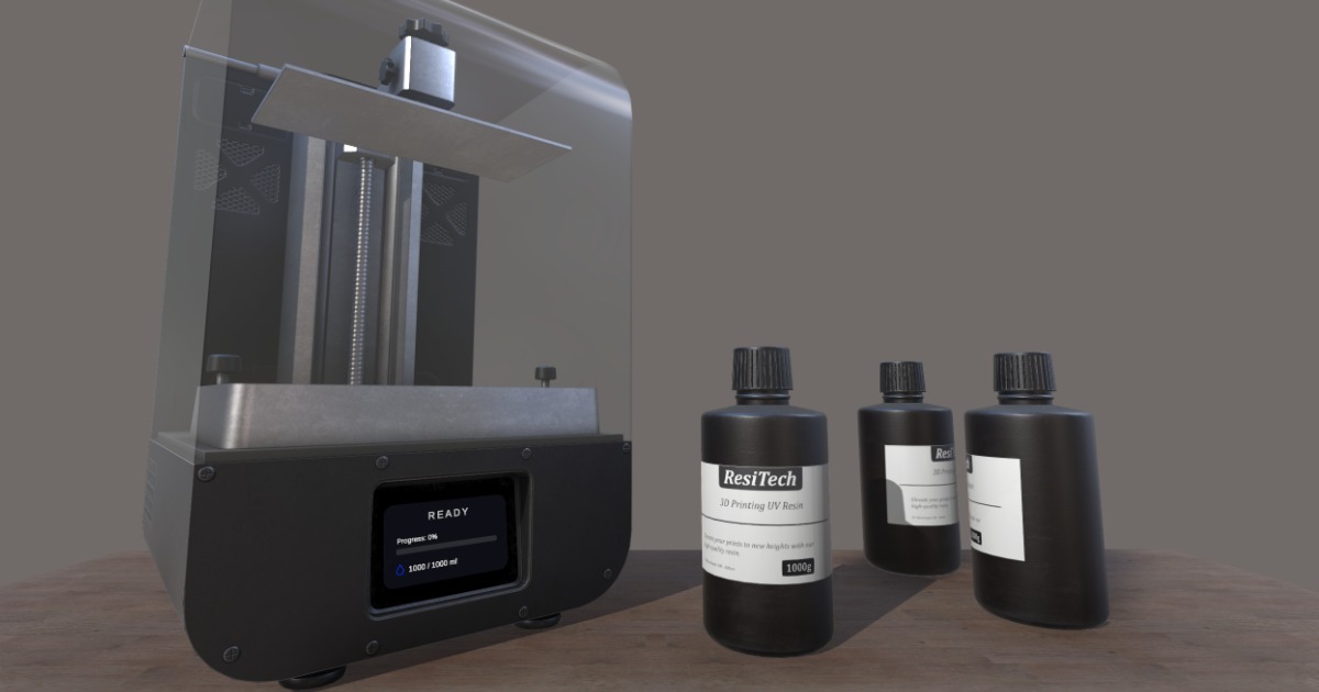 Working 3D Resin Printer - Print and Play | 3D Props | Unity Asset Store