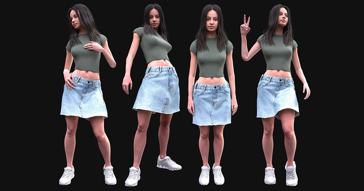 Woman in Summer Outfit 1 - Rigged | 3D Characters | Unity Asset Store
