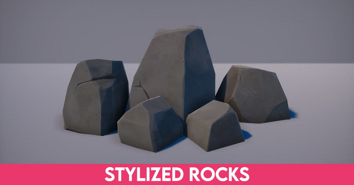 Stylized Low Poly Rocks | 3D Landscapes | Unity Asset Store