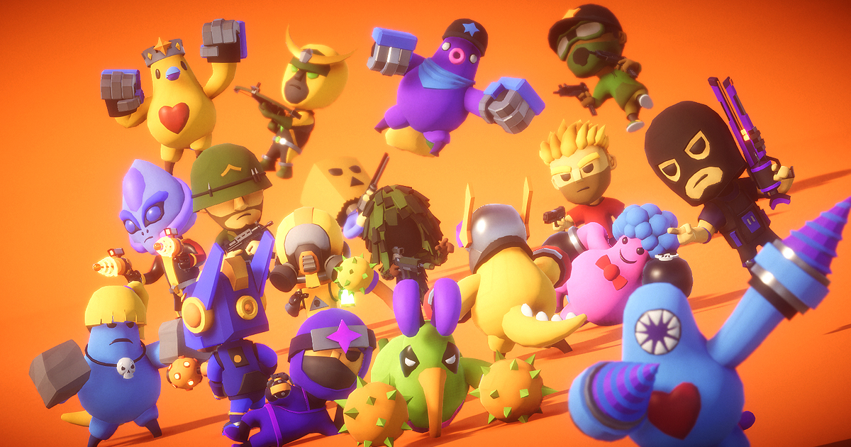 Battle Royale Rumble Bundle PBR | 3D Humanoids | Unity Asset Store
