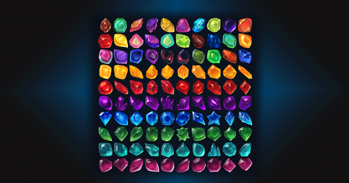 Stones & Gem Icon Pack Vol.2 | 2D Icons | Unity Asset Store