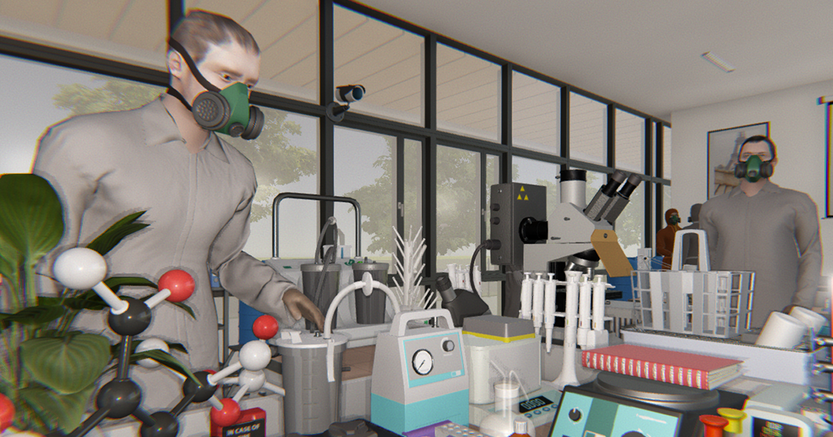 Laboratory - big building, characters and props | 3D Environments ...