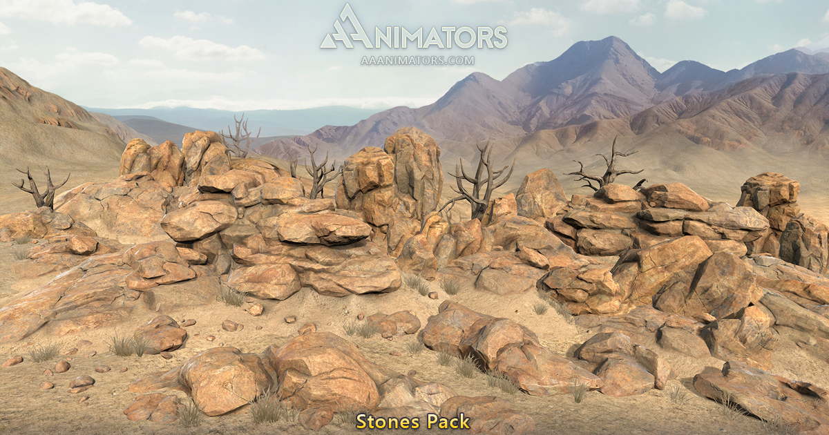 Low Poly Stones pack | 3D Landscapes | Unity Asset Store