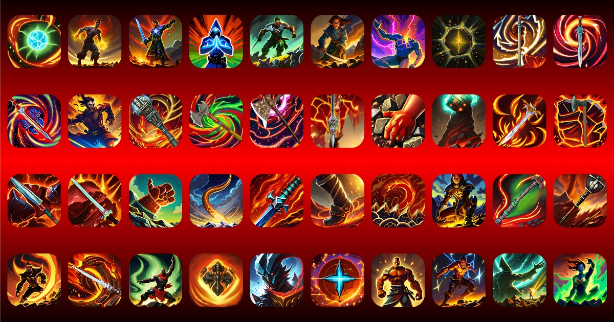 40 FREE barbarian skill icons | 2D Icons | Unity Asset Store