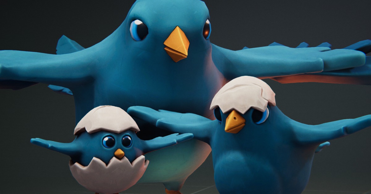 Cute Small Bird Family - 3 Characters + Animations | Characters | Unity ...