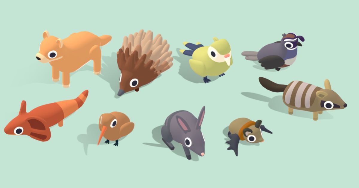 Quirky Series - Island Animals Vol.2 | 3D Animals | Unity Asset Store