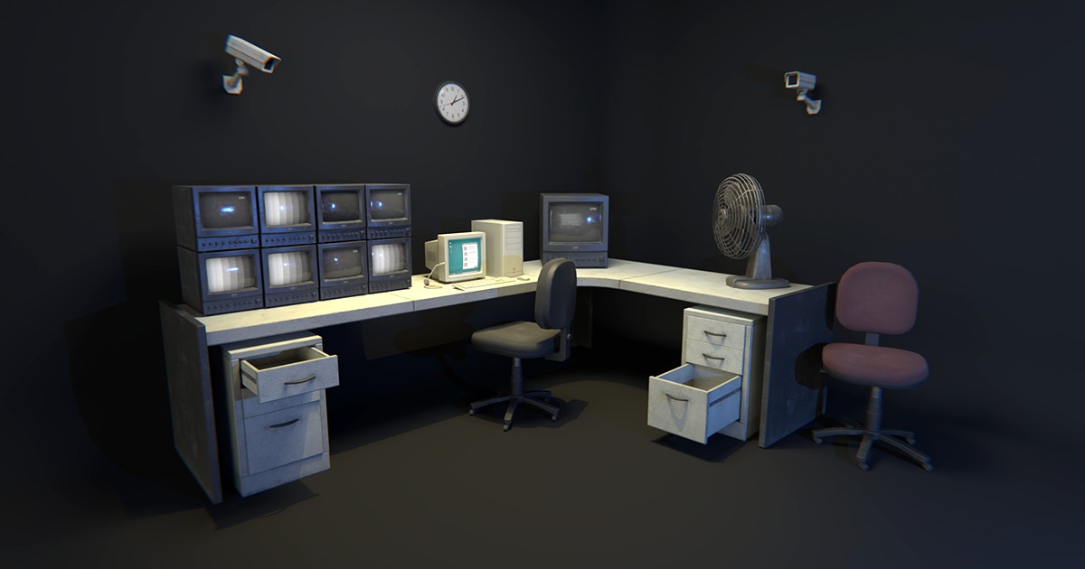 Security Room Props | 3D Furniture | Unity Asset Store