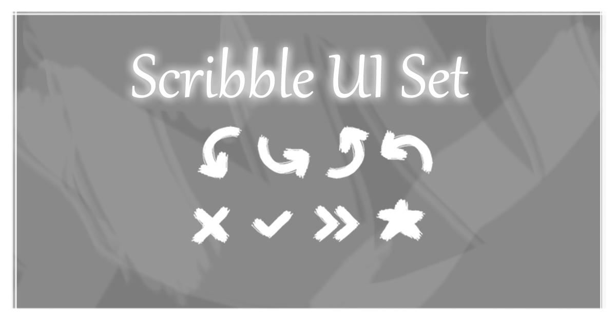 Scribble UI Set | 2D アイコン | Unity Asset Store