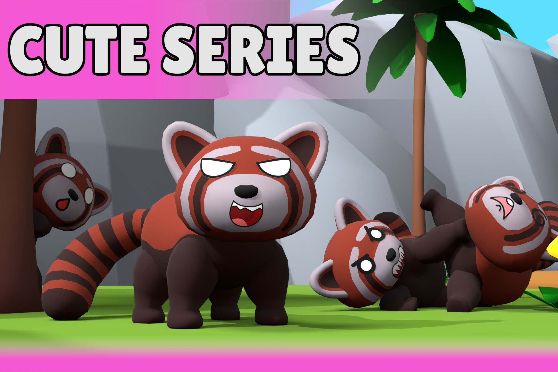 Cute low poly Red Panda | 3D Animals | Unity Asset Store