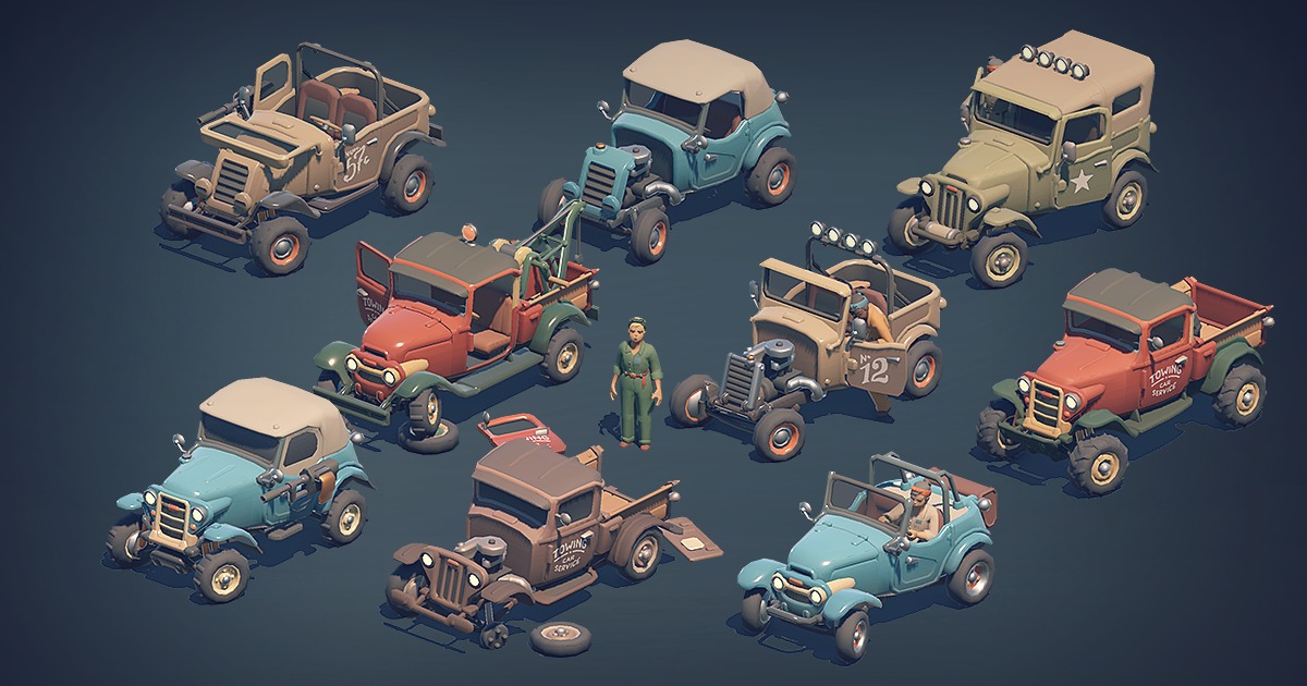 Hot Rod Constructor: Modular Off-Road Cars | 3D Land | Unity Asset Store